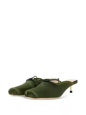 Simone Rocha Bow-detail Square-toe Pumps