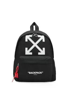 Off-White Arrows-print Zip-front Backpack - Black