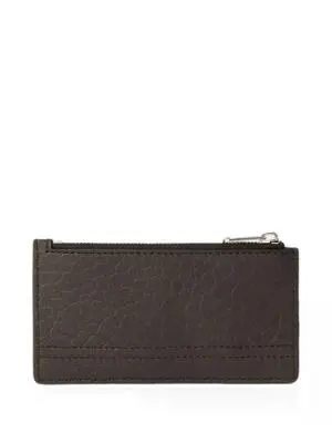 LEMAIRE Gear Card And Coin Holder In Bubble Lambskin - Brown