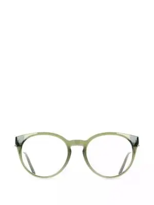FERRAGAMO Gancini Round-frame Glasses - Green
