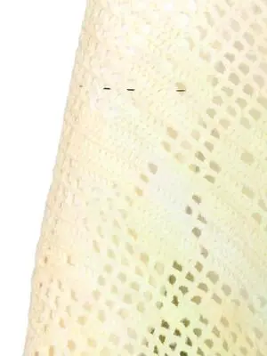 CHIARA IS Peonia Fringed Crochet Scarf
