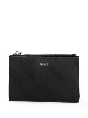 BOSS Logo-plaque Bi-fold Wallet - Black