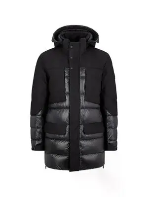 BOSS Hooded Panelled Down Jacket