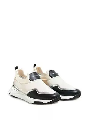 FERRAGAMO Slip-on Panelled Sneakers - Neutrals