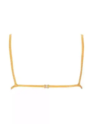 LAURA URBINATI Metallic-effect Triangle Bra