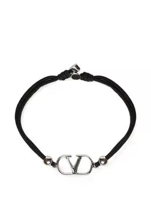 Valentino Garavani Vlogo Signature Cord Bracelet - Silver