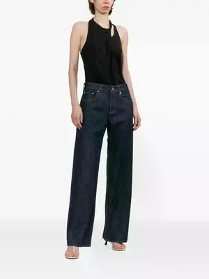Helmut Lang Seam-detail Logo-patch Jeans