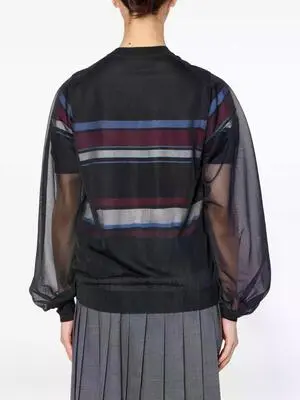 Kolor Striped Cardigan
