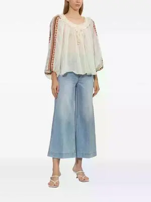 Zimmermann Faded Wide-leg Jeans