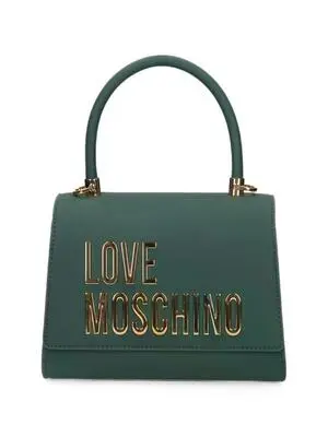 Moschino Logo-plaque Tote Bag - Green