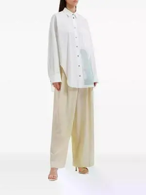 ENFOLD Graphic-print Button-down Shirt