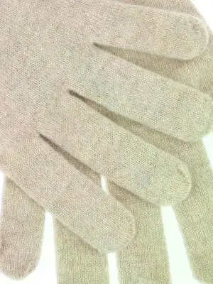 VANISE Fine-knit Cashmere Gloves - Neutrals