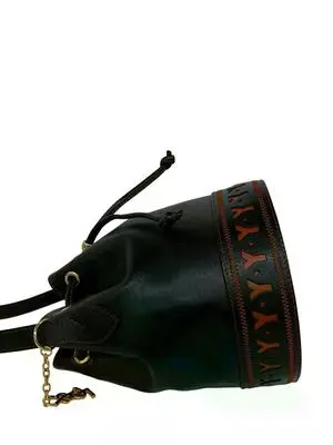 Saint Laurent 1980-1990 Leather Bucket Bag