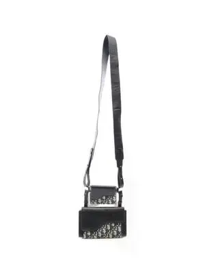Dior 2010s Oblique Elite Shoulder Bag - Black