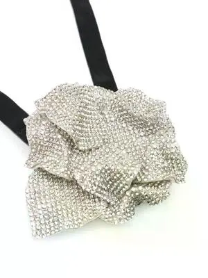 NUE Crystal-embellished Floral-motif Choker