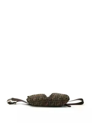 Fendi Zucca Canvas Double Pocket Belt Bag