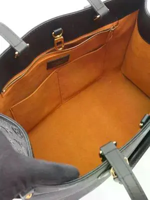 LOUIS VUITTON Monogram Empreinte Onthego Mm Satchel - Black