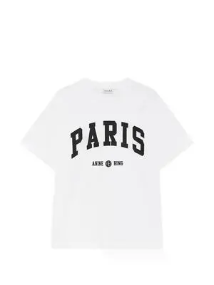 ANINE BING Cade Paris University T-shirt - White