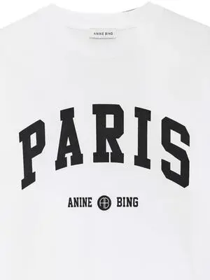 ANINE BING Cade Paris University T-shirt - White