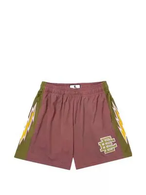 ERIC EMANUEL Lightning-bolt Mesh Shorts - Pink