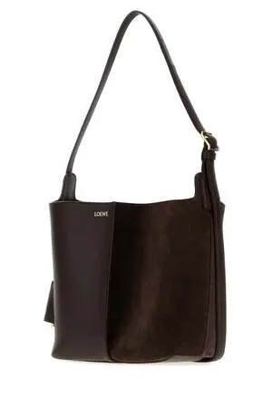 Loewe Leather And Suede Bucket Bag