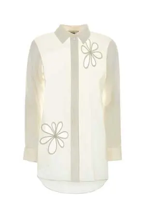 Fendi Organza Shirt - White
