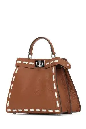 Fendi Peekaboo Iseeu Cuoio Romano M Handheld Bag - Multicolor