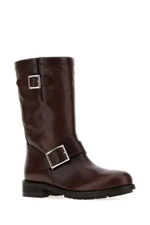 JIMMY CHOO Biker Boots - Brown
