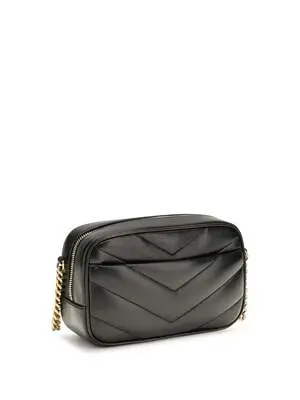 Saint Laurent Lambskin Camera Bag With Chain Strap
