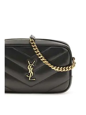 Saint Laurent Lambskin Camera Bag With Chain Strap