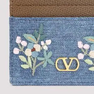 Valentino Garavani Cotton Credit Card Case