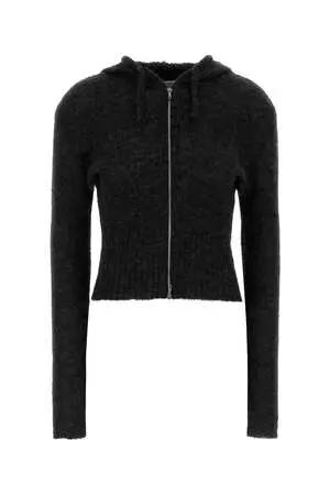 Our Legacy Charcoal Alpaca Blend Zip-up Sweatshirt - Gray