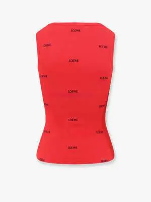 Loewe Embroidered Logo Cotton Tank Top