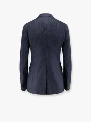 Tagliatore Parigi Melange Linen And Viscose Suit