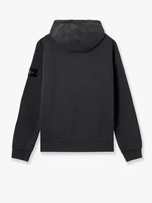 Stone Island Cotton Sweatshirt With Side Logo Patch - Multicolor