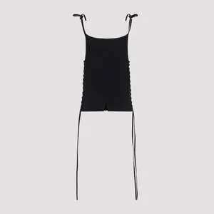 Balenciaga Lace-up Tank Top
