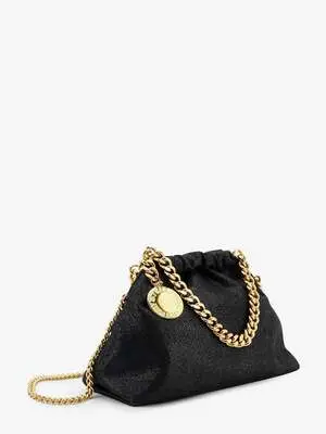 Stella McCartney Falabella Mini Shaggy Deer Crossbody Bag - Black