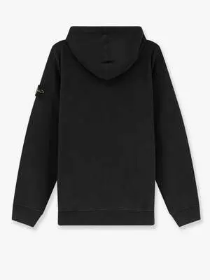Stone Island Cotton Sweatshirt With Side Logo Patch