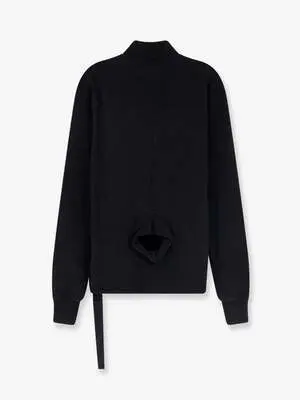 Rick Owens Cotton Sweater - Black