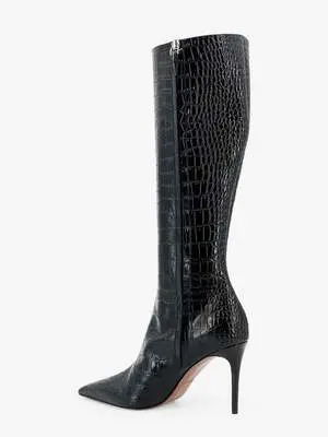 Paris Texas Vera 85 Croc Effect Leather Boots
