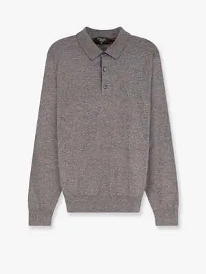 Loro Piana Loro Piana Men Ice Wish Melange Cotton Polo Shirt Multicolor