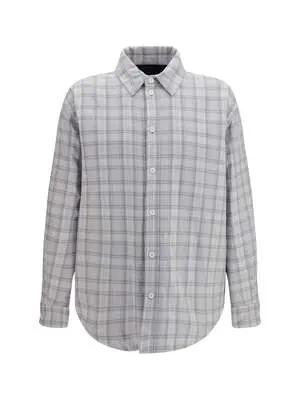 Off-White Padded Flannel Jacket - Gray