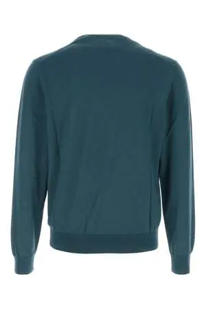 Prada Teal Green Wool Sweater - Blue
