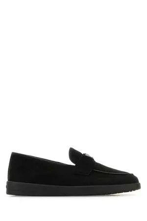 Prada Suede Loafers - Black
