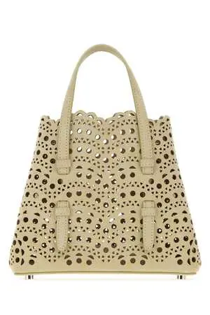 Alaïa Sage Nubuck Mina 20 Handbag - Green