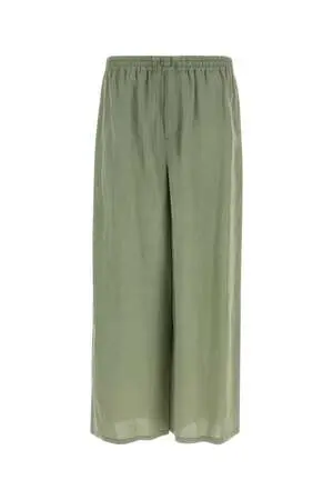 Loewe Wide-leg Viscose Blend Pants - Green