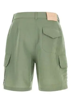 Loewe Sage Canvas Bermuda Shorts