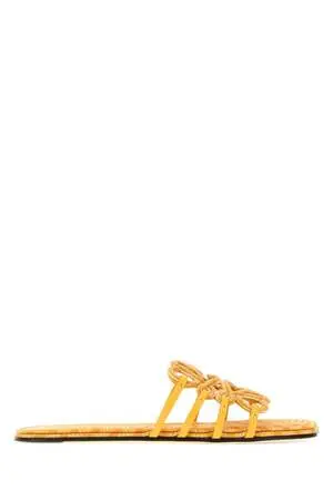 Loewe Pastel Anagram Slippers - Orange