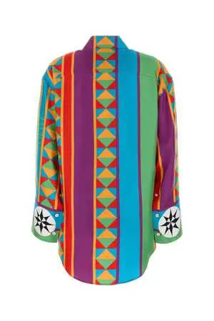 Loewe Printed Silk Oversize Shirt - Multicolor