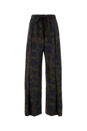 Loewe Printed Silk Trousers - Multicolor